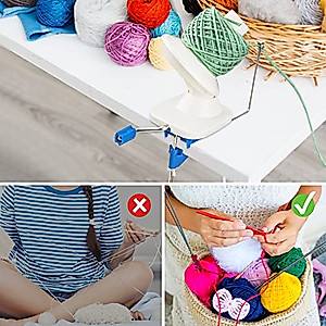 Adhafera Yarn Winder, Yarn Ball Winder for Crocheting, The Helper for Yarn Collection Lovers