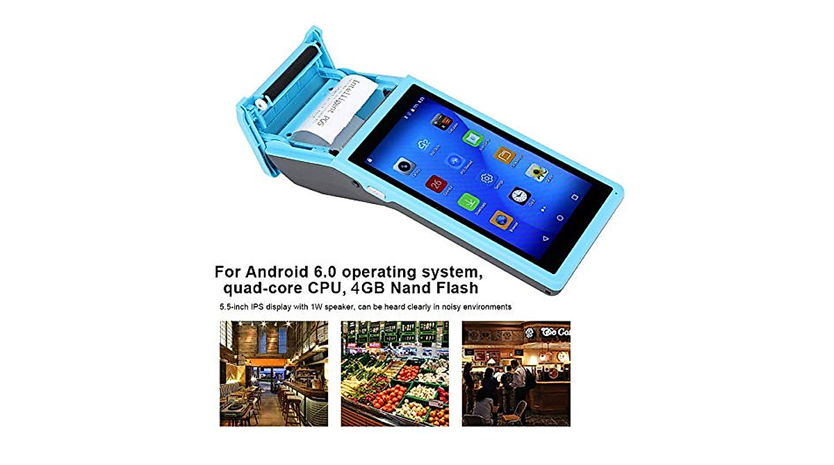 Ciglow Handheld Android POS Terminal with Receipt Printer