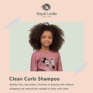 Curly Hair Shampoo by Royal Locks . Clean Curls is Sulphate and Paraben Free . Gentle and hydrating for curly , dry , damaged , grey , permed , or fine hair.