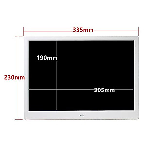 15 Inch Screen LED Backlight HD 1280 * 800 Digital Photo Frame Electronic Album Picture Music Movie Full Function Good Gift (Color : C, Size : US Plug)