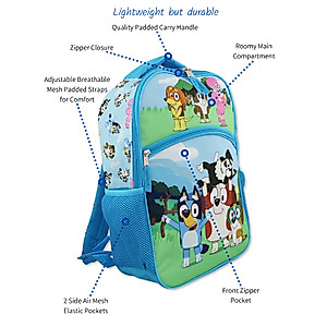 Bluey Kids 16 Inch School Backpack (One Size, Blue)