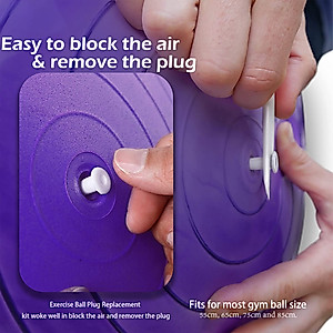 Lxnoap 10-Pieces Fitness Exercise Sport Yoga Ball Inflatable Bed Pool Air Stopper Plug Pin