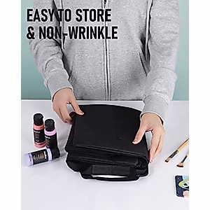 Nicpro Light Weight Art Portfolio Bag, 24 x 36 Inches Waterproof Nylon Art Portfolio Case with Shoulder & Handle Carry, for Artwork, Poster, Sketch Drawing, Canvas, Photography, Solar Panel Storage