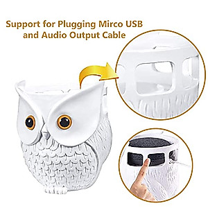 Ctoiotc Owl Holder Stand, Upgraded Owl Statue Smart Speaker Holder Stand for Echo Dot 4th/3rd/2nd and 1st Generation, Google Home Mini/Google Nest Mini (2nd Gen), Home Decor Owl Shape Cartoon Decor