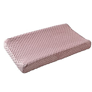 Changing Pad Cover, Soft Minky Dots Changing Table Sheets for Baby Boy and Girl, Diaper Changing Table Cover Fit 32"/34'' x 16" Pad (Sepia Rose)