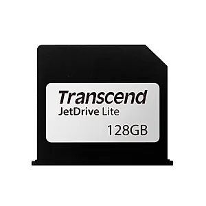Transcend 128GB JetDrive Lite 130 Storage Expansion Card for 13-Inch MacBook Air (TS128GJDL130) , Black