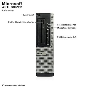 Dell Optiplex 790 Desktop High Performance Desktop Computer Intel Core i7-2600 Processor 3.8GHz 8GB RAM 2TB HDD DVD Windows 10 Pro 64bit (Renewed)