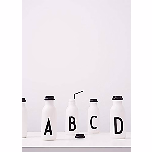 Design Letters TO GO Personal Water bottle (Available in A-Z) | 17 oz unbreakable cute sports water bottle | Reusable water bottle for kids and adults | BPA, BPS-free, Leak-proof and Drop-safe