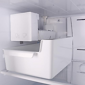 Kenmore 33 in. 20.4 cu. ft Capacity Refrigerator/Freezer with Full-Width Adjustable Glass Shelving, Humidity Control Crispers, Ice Maker, ENERGY STAR Certified, Fingerprint Resistant Stainless Steel