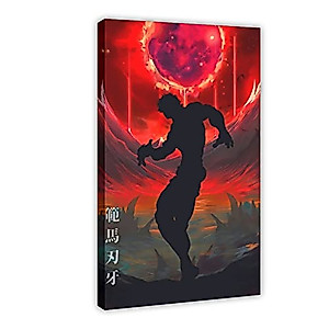 YYUU Gurappura Baki Poster Baki Hanma Poster Baki Poster (15) Posters for Room Aesthetic Bedroom Decor Art Poster 08x12inch(20x30cm) Frame-style