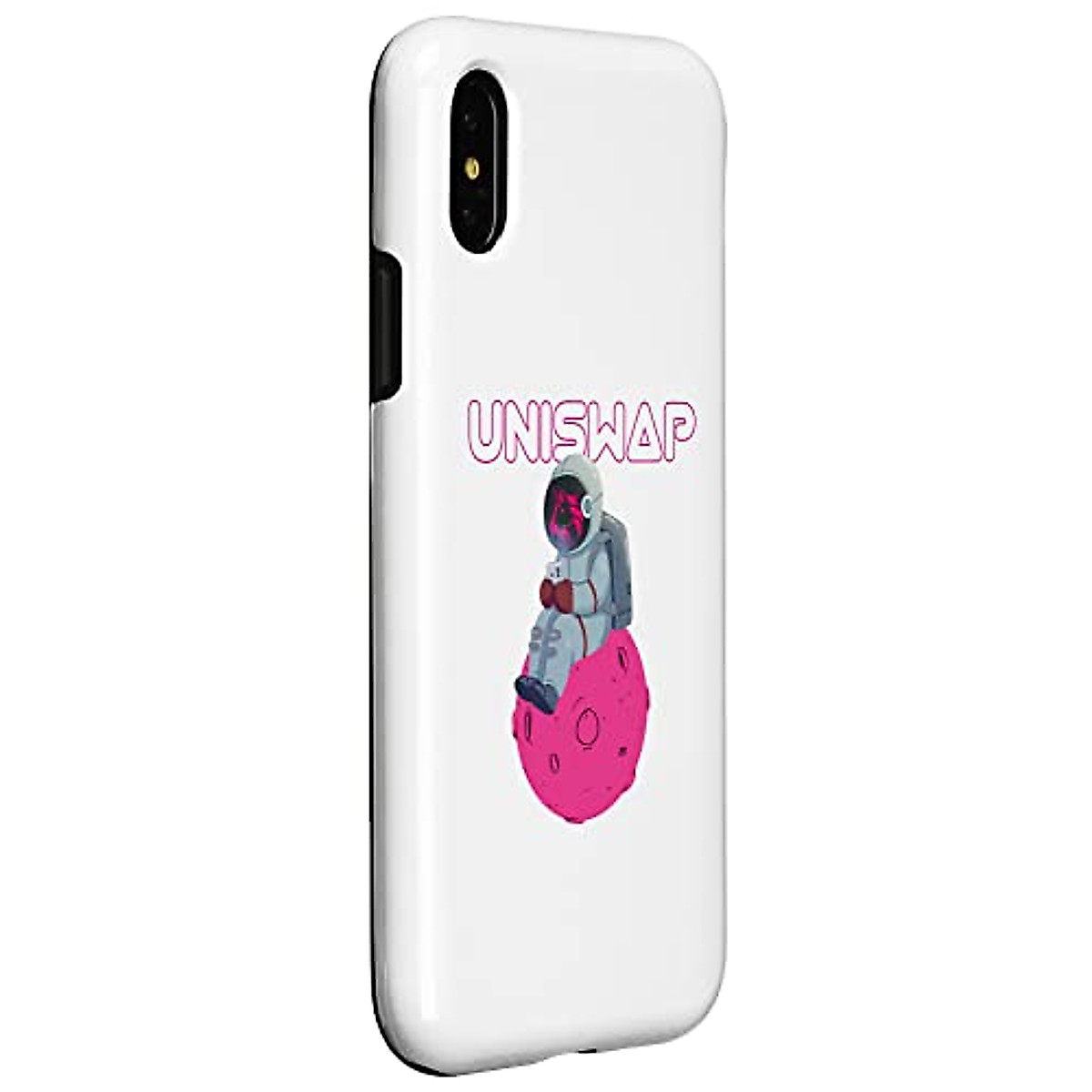 iPhone X/XS Uniswap UNI Cute Moon Man Crypto Currency Investor Trader Case