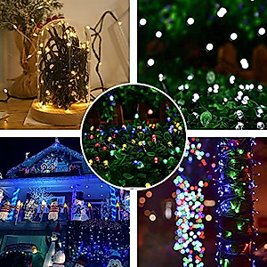 JIMACRO Solar String Light Garden, 22M/72FT 200LED Solar Powered Fairy Lights with Remote, Upgraded Solar Panel Waterproof String Lights for Outdoor Party Wedding Christmas Decorations
