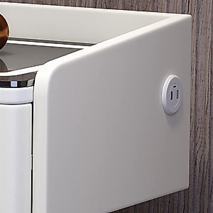 DLOETT Creative Smart Bedside Table with Wireless Charging Style USB Bedroom Nightstands LED Light Side Cabinet (Color : Black-JoJo's Bizarre Adventure1, Size : E)