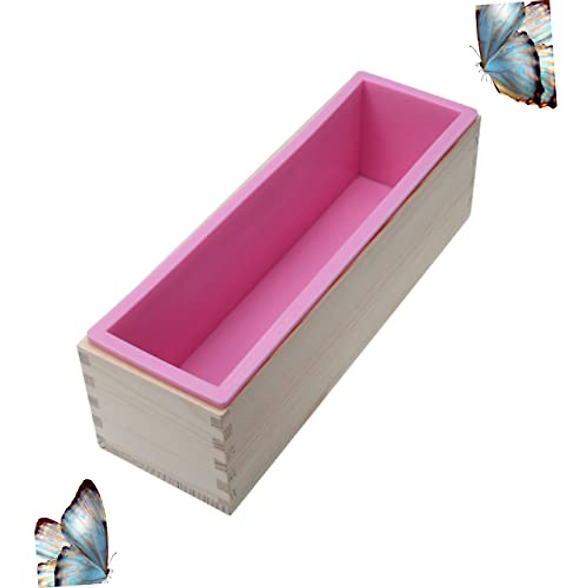 VILLCASE Cookie Cutters 3 Sets de para gelatinas Silicone molds for Candles molds for Resin Jewelry Resin molds Wooden molds Silicone Loaf Soap Suite soap Box Bread Mint Toast Bamboo