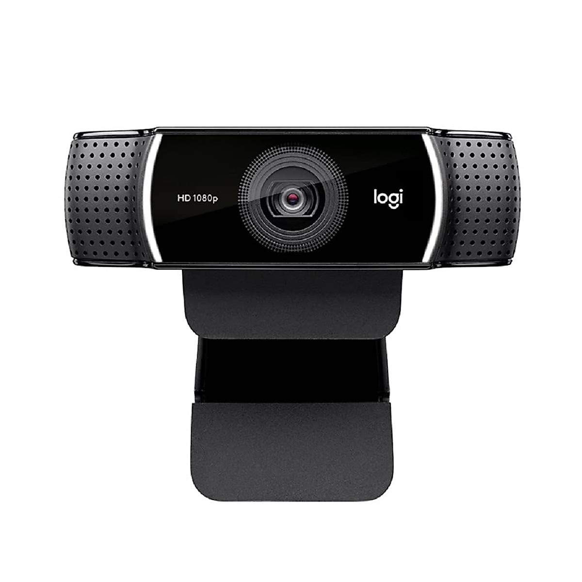 Logitech C922 Pro Stream 1080p Webcam Bundle with Webcam Stand with Selfie Ring Light and 4-Port USB 3.0 Hub (3 Items)