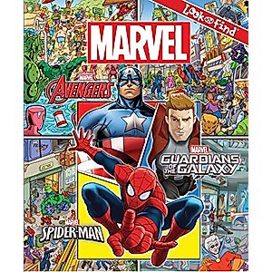 Marvel - Avengers, Guardians of the Galaxy, and Spider-man Look and Find Activity Book - Characters from Avengers Endgame Included - PI Kids