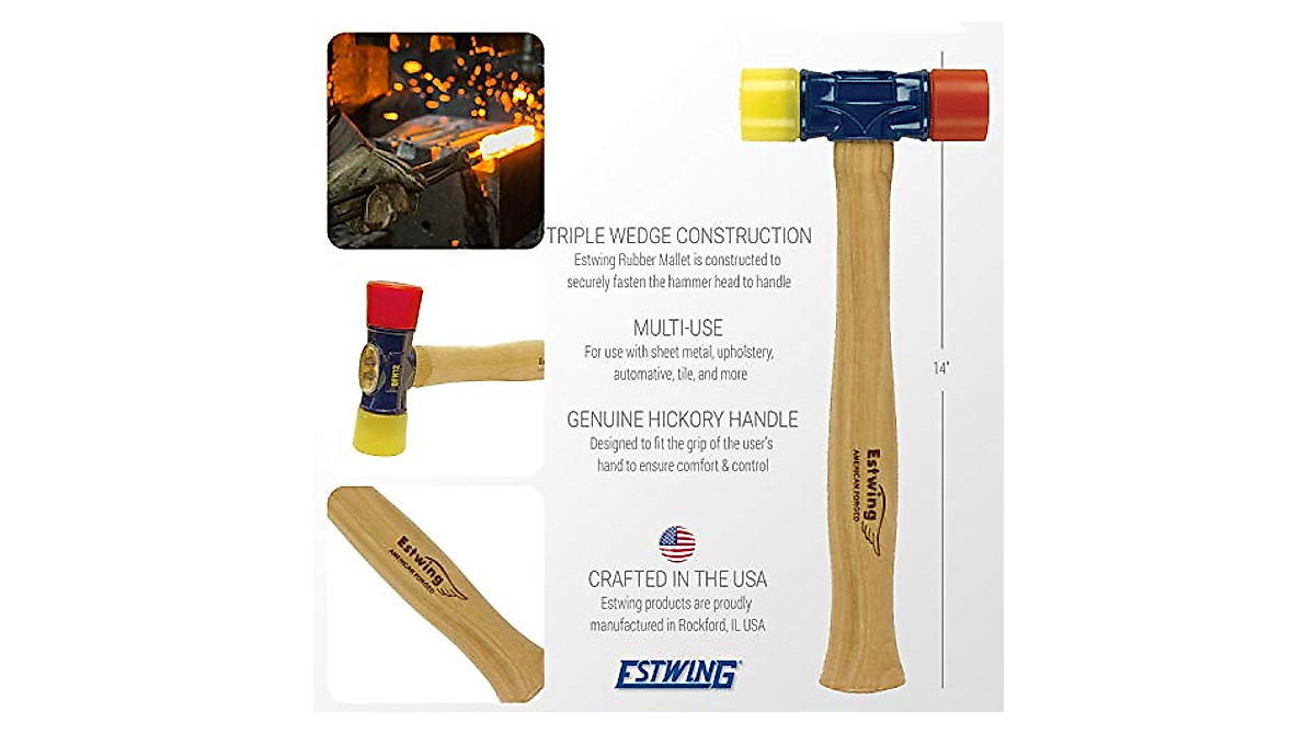 Estwing 12 oz Rubber Mallet – Versatile & Durable Tool
