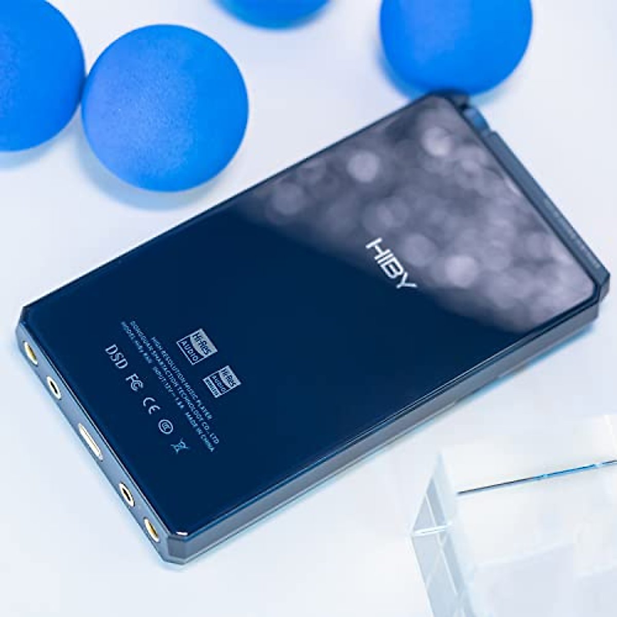 HiBy R6 III Digital Audio Player MP3 MP4 Player with Class A&AB Dac Amp Android 12 Bluetooth 5.0 WiFi 2.4G+5G 4500mAh(Blue)