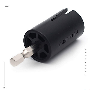 Hexagonal Drill Bit Tuning Peg Winder For Electric Acoustic Guitar Bass String Change Maintenance, Attaches to Power Screwdriver or Power Drill