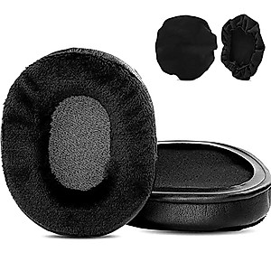 TaiZiChangQin MS7BT Ear Pads Ear Cushions Ear Covers Kit Replacement Compatible with Pioneer SE-MS5T MS7BT MS9BN Headphone Hybrid Velour Earpads