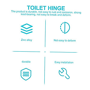 DOITOOL 3 Sets Toilet Lid Hinge Toilet Bolts Toilet Accessories Toilet Bowl Seat Toilet Brackets Toilet Hinge Toilet Cover Hinges Toilet Seat Fixing Hinge Home Toilet Cover Hinge Tool