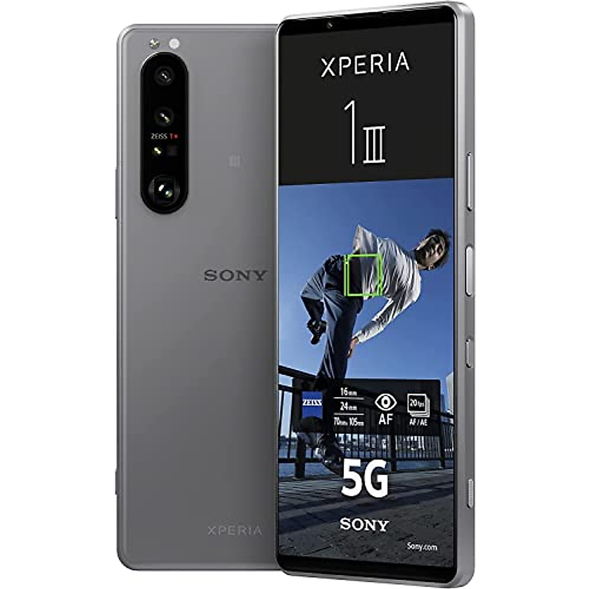 Sony Xperia 1 III XQ-BC72 5G Dual 512GB 12GB RAM Factory Unlocked (GSM Only | No CDMA - not Compatible with Verizon/Sprint) International Version – Frosted Gray