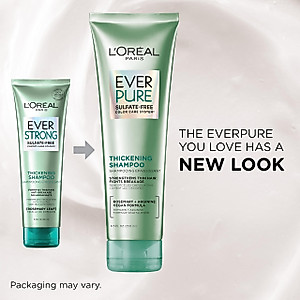 L’Oréal Paris Thickening Sulfate Free Conditioner, Thickens + Strengthens Thin, Fragile Hair, Hair Care with Rosemary Leaf, EverPure, 8.5 Fl Oz (Packaging May Vary)