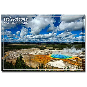Yellowstone National Park Grand Prismatic Pool Refrigerator Magnet Size 2.5" x 3.5"