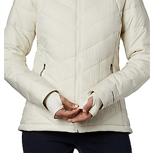 Columbia Women's Standard Heavenly Hooded Jacket, Chalk, Medium