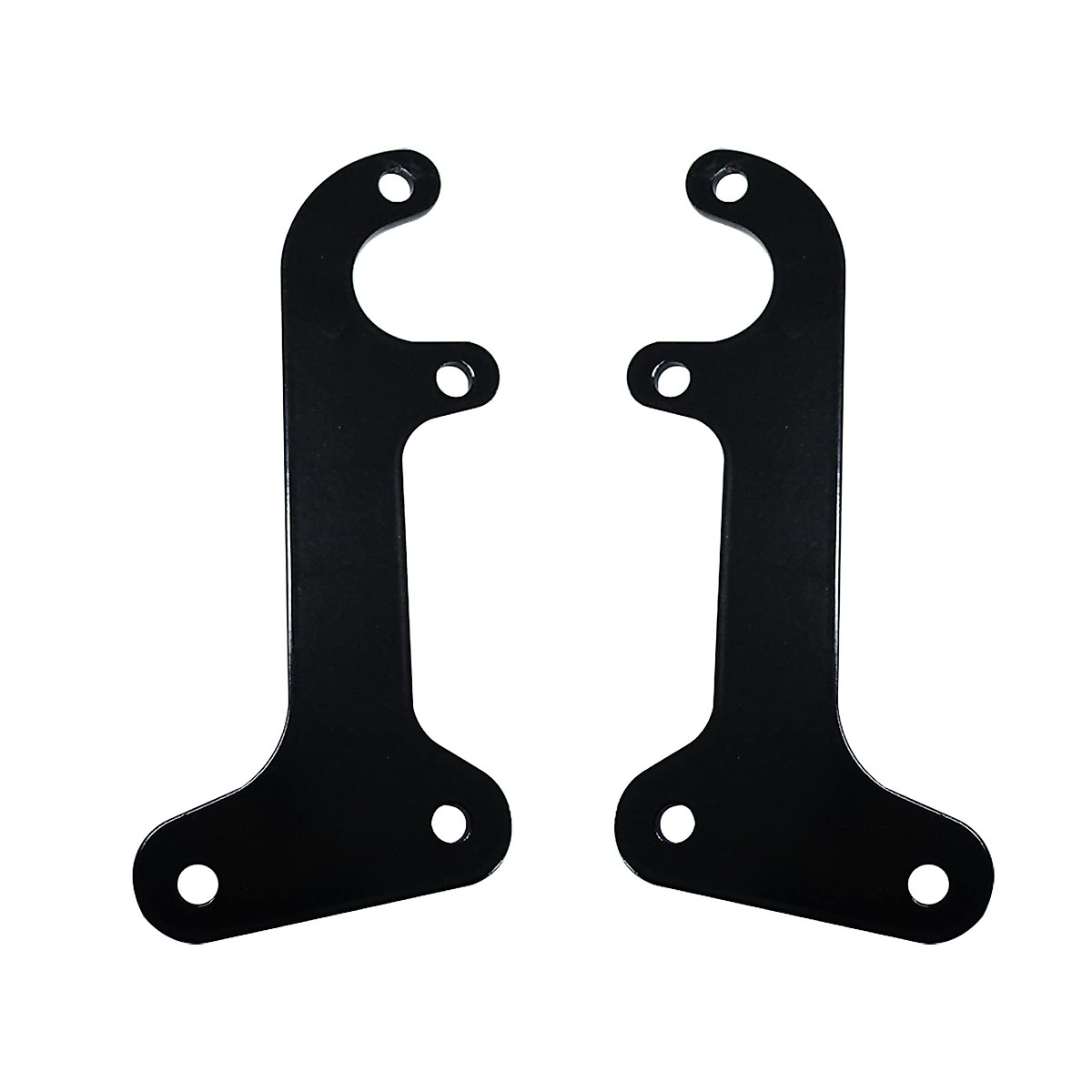 2 x Tail Light Brackets for 1953 1954 1955 1956 Ford F100 Pickup Truck,Model A Lights,Street Rods,Hot Rods,CustomFits Both Passenger and Driver Side (Black Finish) - Tail Light Bracket