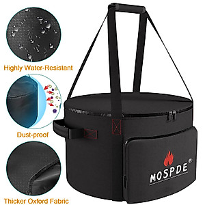 Carry Bag Fits for EAST OAK Fire Pit Smokeless 21'' Firepits, Carrying Bag for Portable Outdoor Bonfire Fire Pit Water-Resistant 21 Inch, Fit for 21'' Fireplaces for Outside