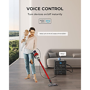 BLUETTI Power Station AC500 & B300S Expansion Battery, 3072Wh LiFePO4 Battery Backup w/ 6 5000W AC Outlets (10KW Peak), Works with Alexa, Modular Power System for Home Backup, Vanlife, Emergency