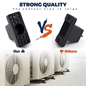 Pearwow Anti-Vibration Rubber Pads,4 Pack Air Conditioner Mounting Bracket Shock Absorbing Pads for Ductless Mini Split AC Condenser Units