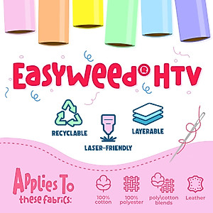 Siser EasyWeed Heat Transfer Vinyl 11.8" x 5ft Roll (Black) - - Compatible, Cricut, Silhouette and Other Craft/Professional Cutters - CPSIA Certified