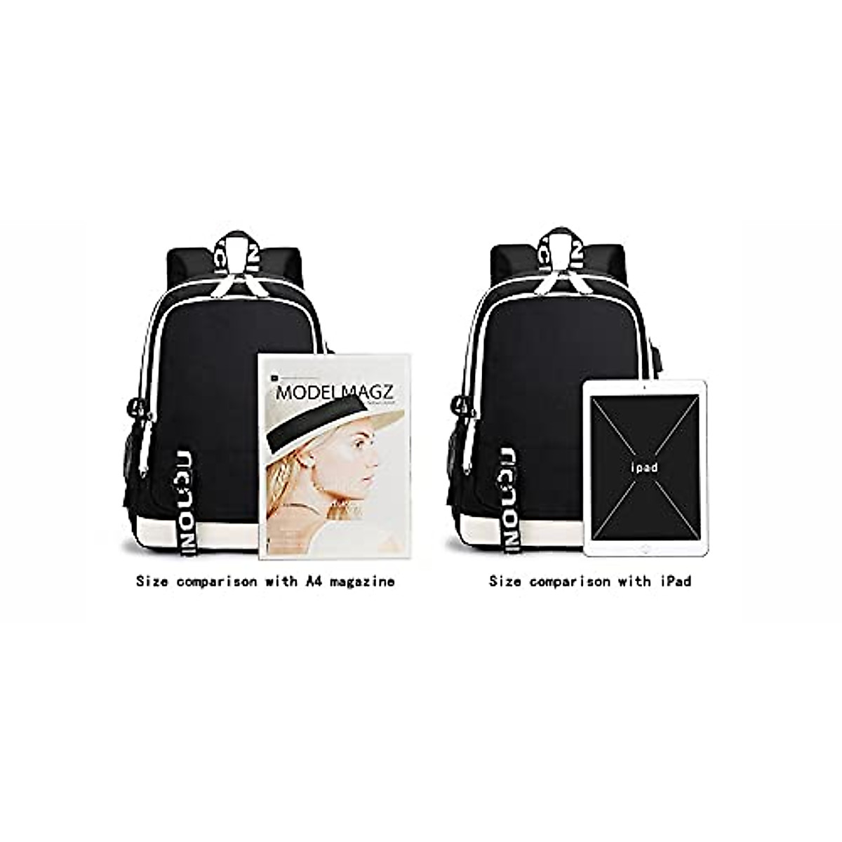 Joyee Anime HighRise Invasion Cosplay Backpack with USB Charging port for Teen. (Sniper Mask), One Size