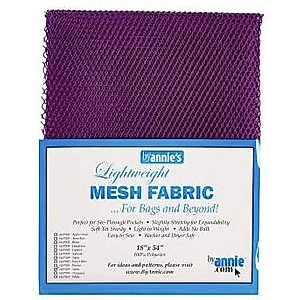 ByAnnie's Mesh Fabric Lightweight Galaxy Bundle-Lipstick, Parrot Blue, Pewter, Tahiti, Black and Blast Off Blue 18" x 54" with Tape Measure Bundle of 7 Items Galaxy