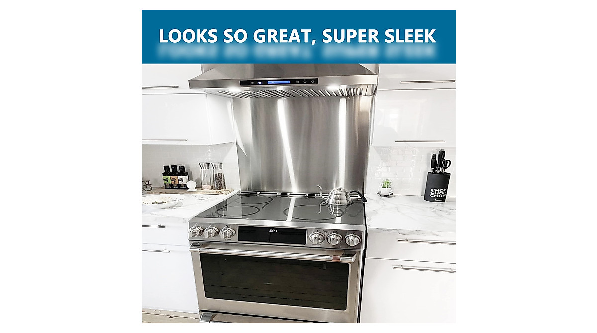 24" By 30" Stainless Steel Stove Backsplash Splatter Guard SP3604 Range ...
