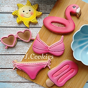 LILIAO Flamingo Float Cookie Cutter - 3.8 x 3.9 inches - Stainless Steel