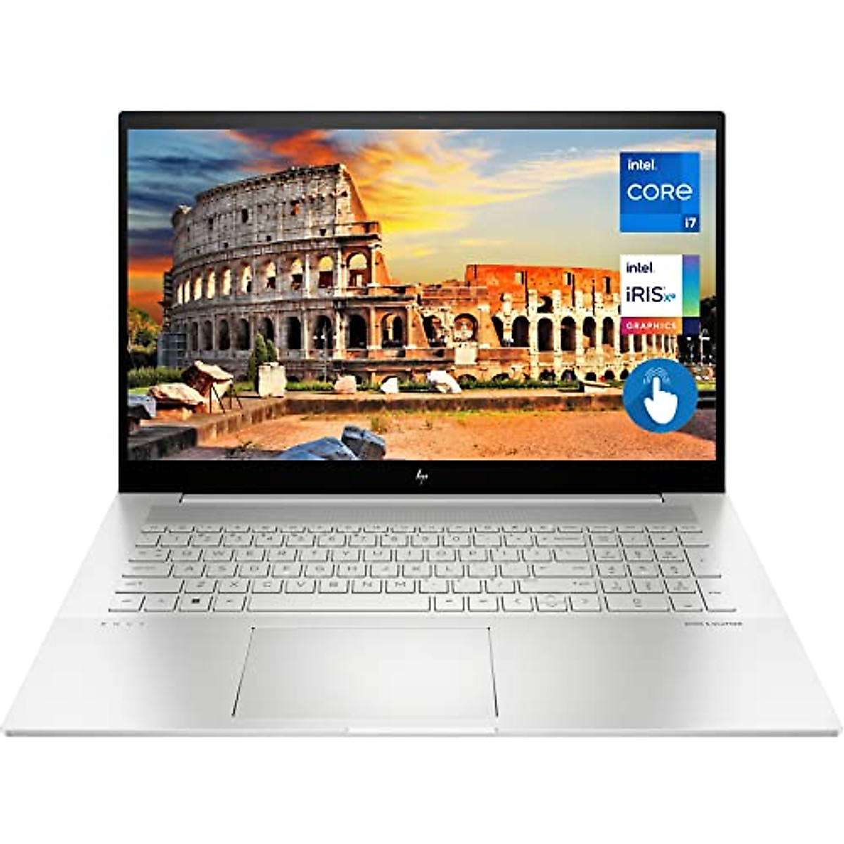 HP Envy Laptop, 17.3" Full HD Touchscreen, 12th Gen Intel Core i7-1260P, 32GB DDR4 RAM, 2TB PCIe SSD, IR Camera, HDMI, Backlit Keyboard, Wi-Fi 6, Windows 11 Home, Silver