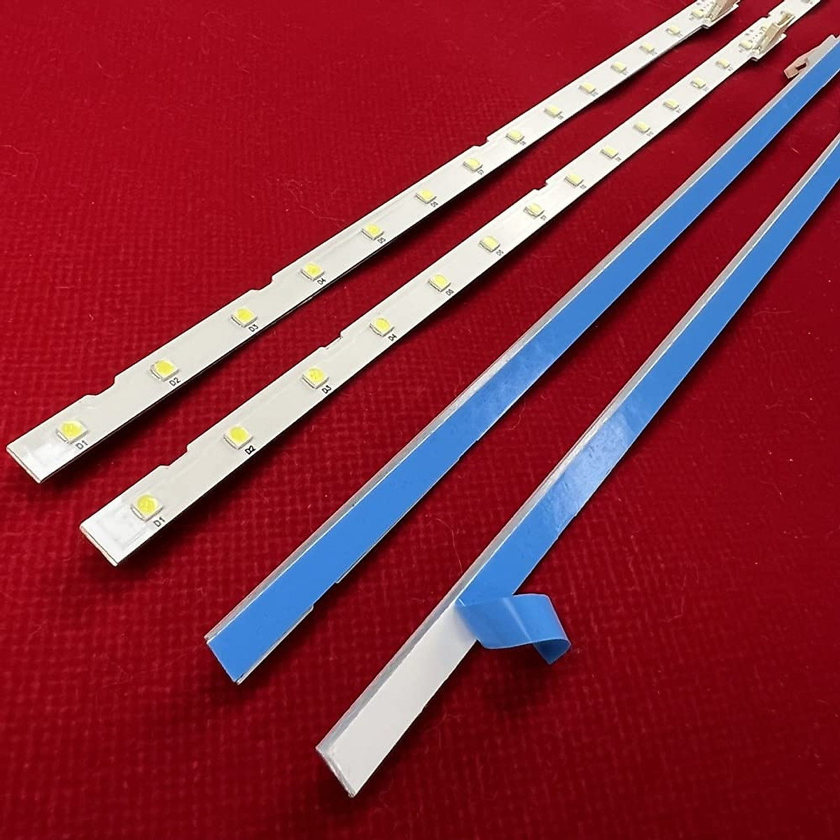 VLIZO LCD TV- LED Backlight Strip 28 lamp Compatible with Samsung 43" TV UE43NU7100 AOT_43_NU7100F_2X28_3030C BN44-00947A UE43NU7120 UE43NU7170 BN96-45954A (Size : 1)