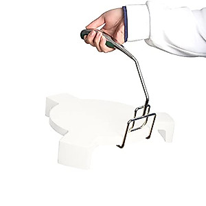 Mydracas Heavy Duty Plate Setter Lifter, BBQ Heat Deflector Tools Pizza Stone Plate Setter, Big Green Egg Heat Deflector, Perfect for BBQ Accessories BBQ Tools and Kamado Joe