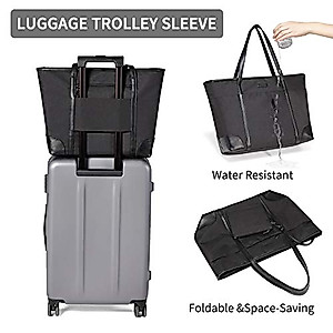 VASCHY Laptop Bag for Women, 15.6-17 Inch Lightweight Water Resistant Travel, Work,Teacher Tote Bag Luggage Strap