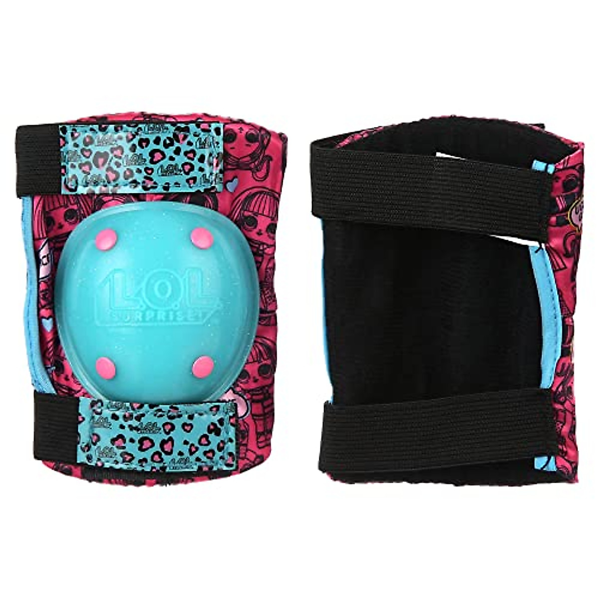 LOL Surprise Signature Series Protective Knee Pads & Elbow Pads for Kids Bike, for Ages 3+, Pink