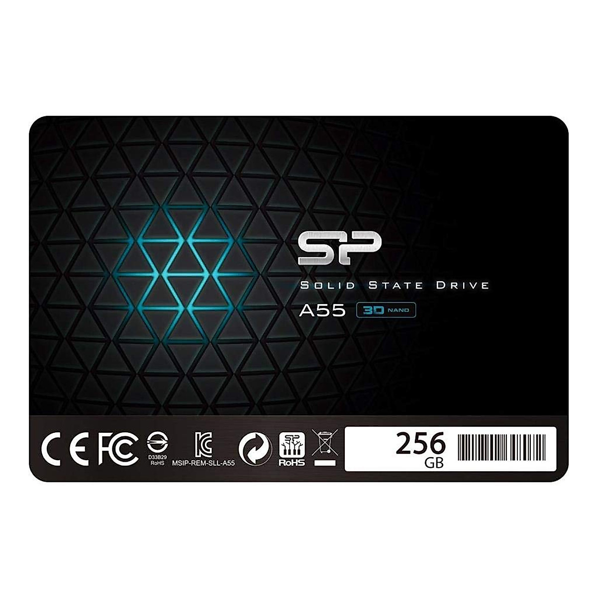 Silicon Power-256GB SSD 3D NAND A55 SLC Cache Performance Boost SATA III 2.5" 7mm (0.28") Internal Solid State Drive