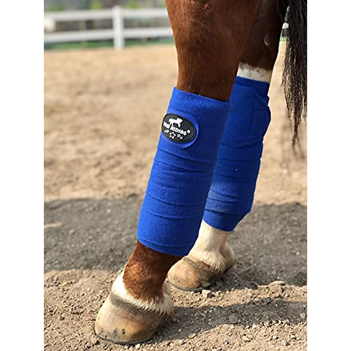 TGW RIDING Horse Polo Leg Wraps, 4-Pack (Royal Blue)(4.73inchesX118inches)