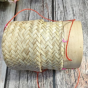 Sticky Rice Basket Kratip Small Handmade Natural White Orchid Bamboo Basket Steamer Kitchen in Thailand Laos Keep Warm for Restaurant by Heavens Tvcz