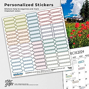 The Beauty of Wildflowers | 2024 12 x 24 Inch Monthly Square Wall Calendar | Sticker Sheet | StarGifts | Outdoor Plant Floral