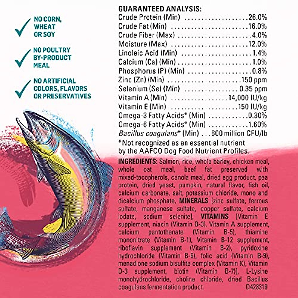 Purina Beyond Natural Dry Dog Food, Superfood Blend Salmon, Egg & Pumpkin Recipe - 3.7 lb. Bag