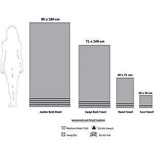 CASA COPENHAGEN Solitaire Towel Designed in Denmark 600 GSM 2 Bath Towels 2 Hand Towels 2 Washcloths, Super Soft Egyptian Cotton 6 Pices Towels Set for Bathroom, Kitchen & Shower - Lime Green