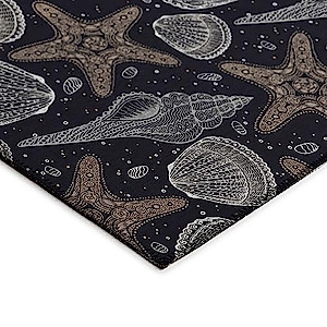 Addison Rugs Indoor/Outdoor Surfside ASR34 Black Washable 8' x 10' Rug